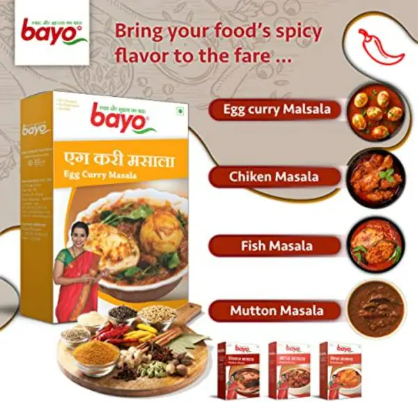 Bayo Non Veg Masala Combo of Chicken Masala, Moton Masala, Egg Curry ...