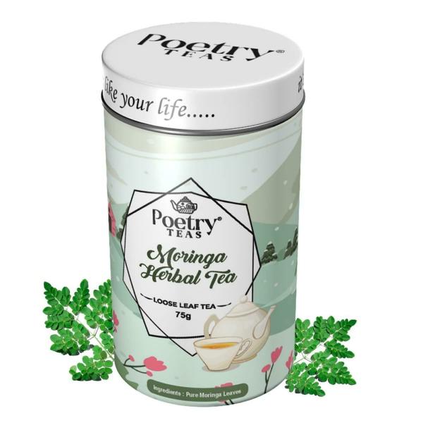 Poetry Teas Moringa Herbal Tea Digestion 75 g Loose Leaves - JioMart