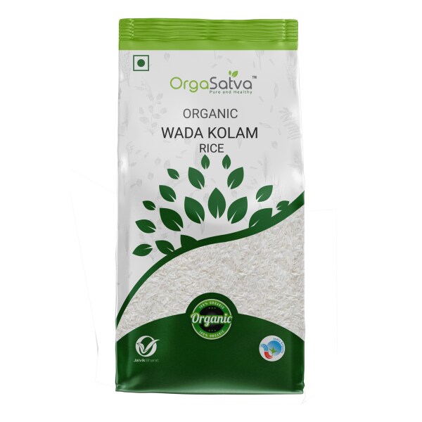 OrgaSatva Organic Wada Kolam rice Pack of 1 kg X 2 - JioMart