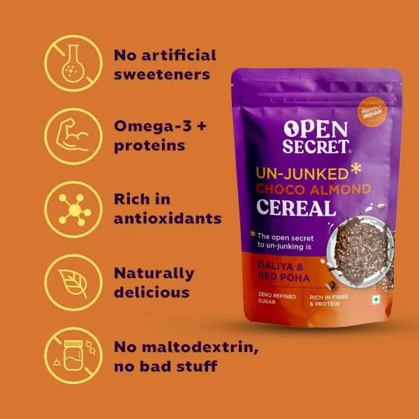 Open Secret Breakfast Cereal - Nuts & Seeds, Dried Fruits, Oats, Red ...