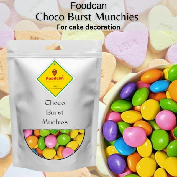 Foodcan Chocolate Gems for Cake Decoration (Choco Burst Munchies) Candy ...