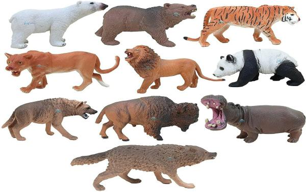 DALANI Plastic Animal Kingdom Wild Figures Play Set Toys (3 years ...