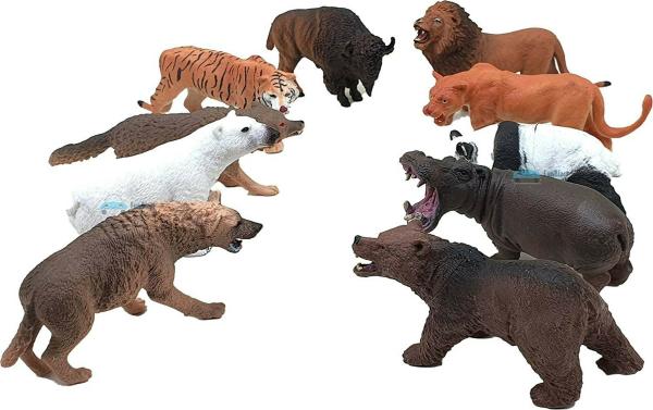 DALANI Plastic Animal Kingdom Wild Figures Play Set Toys (3 years ...