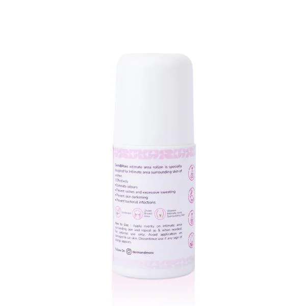 Derm & More Women Intimate RollOn for Intimate area Odour & Rashes with ...