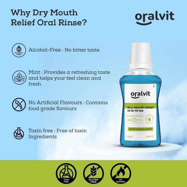 Oralvit Oral Rinse Dry Mouthwash| Prevents Bad Breath | Alcohol-Free ...