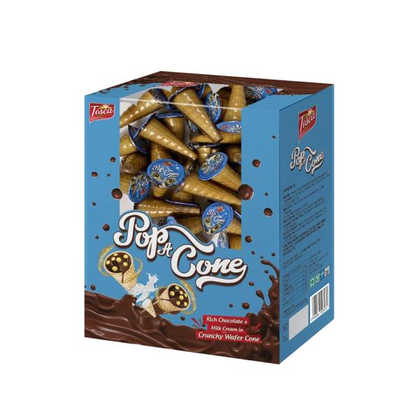 Tosca Pop-a-Cone Chocolate- Delicious Chocolate, Milk Cream and ...