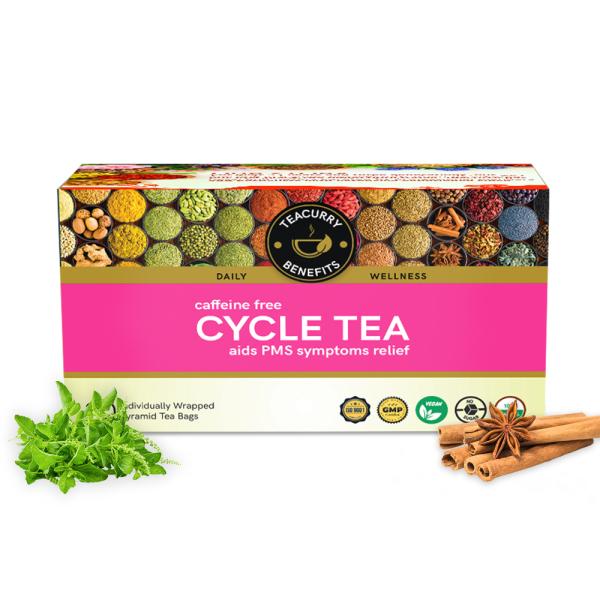 TEACURRY Period Tea (1 Month Pack, 30 Tea Bags) - Cycle Tea with Diet ...