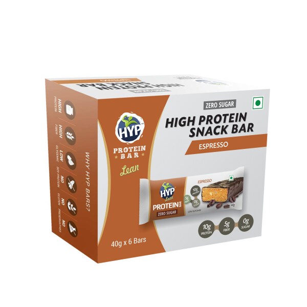 HYP - High Protein Snack Bar, Chocolate Espresso (6x40g) | Sugar free ...