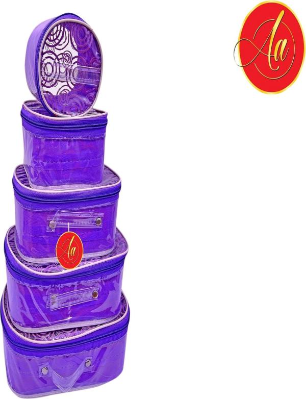 AA COLLECTION Purple_jalebi vanity box Vanity Box (Purple) - JioMart