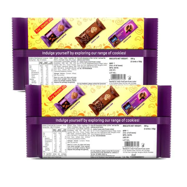 UNIBIC Choco Nut Value Pack Cookies (1000 g, Pack of 2) - JioMart