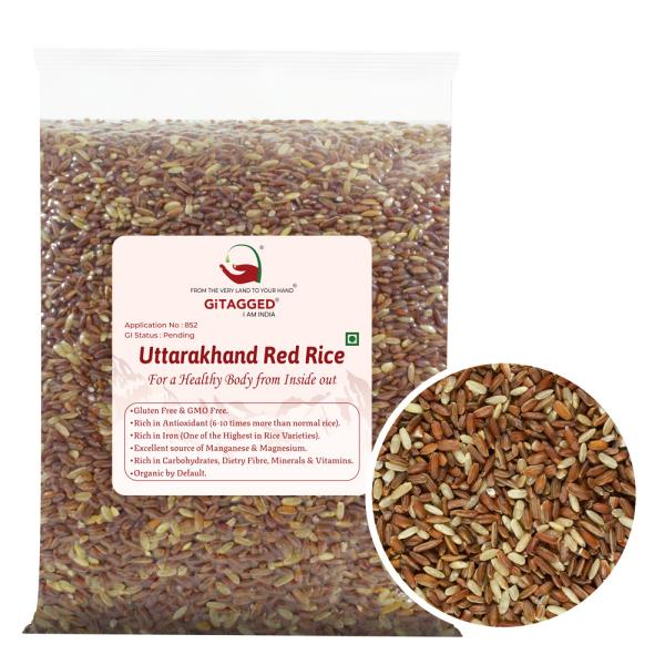 GiTAGGED Uttarakhand Red Rice, Himalayan Lal Chawal - 1Kg - JioMart