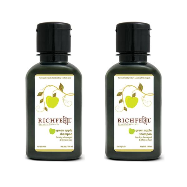 Richfeel Green Apple Shampoo 100 Ml Pack of 2 - JioMart