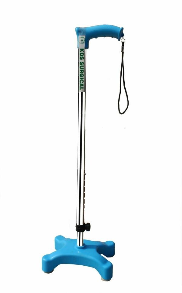 Kds Surgical 4 Leg Quadripod Chrome Height Adjustable Walking Stick ...