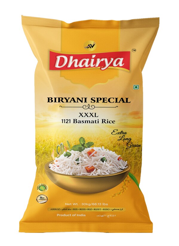 DHAIRYA LONG GRAIN BIRYANI SPECIAL RICE 30KG - JioMart