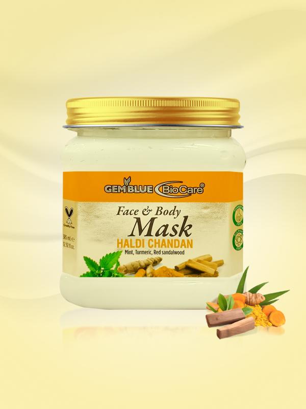 Gemblue Biocare Haldi Chandan Face and Body Mask, 385ml - JioMart