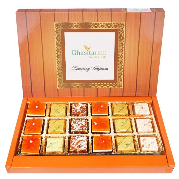 Jaiccha Ghasitaram Gifts Sweets-Assorted 4 Bites Box 18 pcs - JioMart