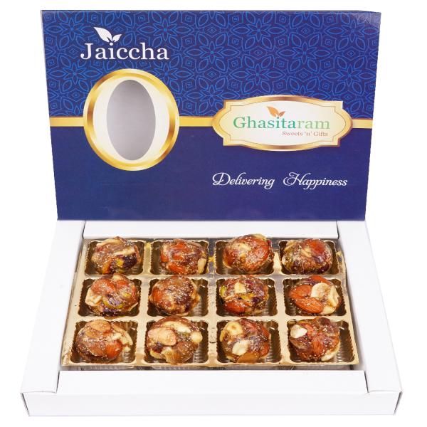Jaiccha Ghasitaram Gifts Sweets-Dryfruit Laddoo with no added Sugar 12 ...