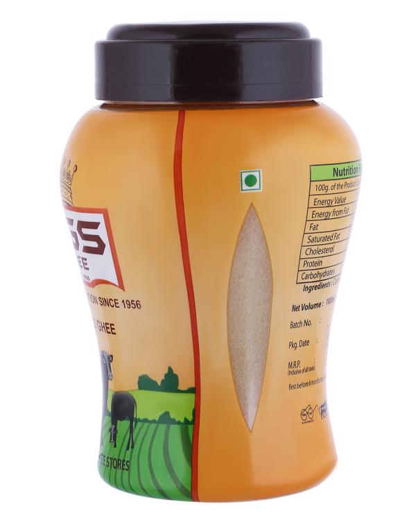 MGS GHEE Buffalo Desi Ghee 1 Litre Clarified Butter Danedar Ghee 100% ...