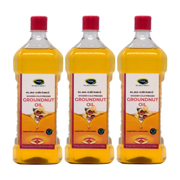 Groundnut Oil - 3Litre (1L X 3) - JioMart