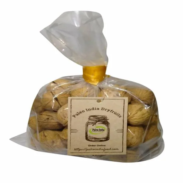 Paleo India Akhrot Kaagzi 800gm| California In Shell Walnut Kaagzi ...