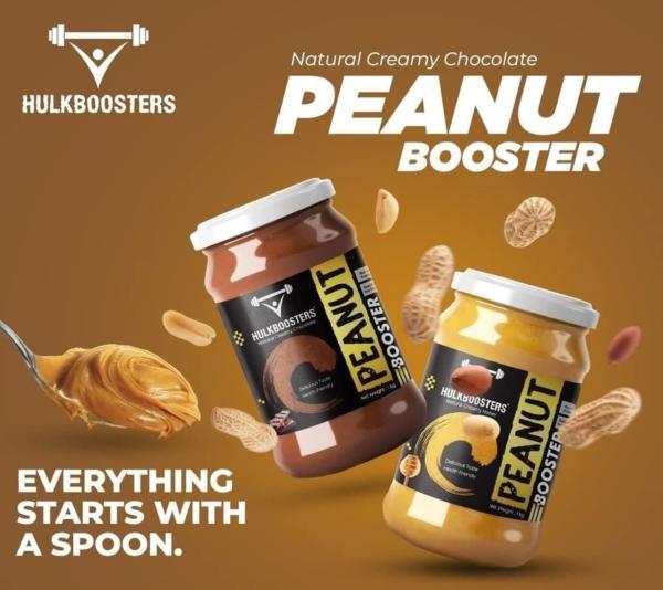 Hulkboosters Chocolate Peanut Booster Creamy, High Protein, No Trans ...