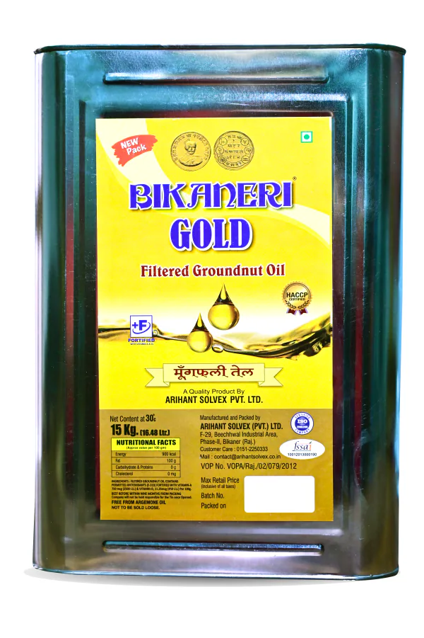 Bikaneri Gold Groundnut Filtered Oil 15 KG - JioMart