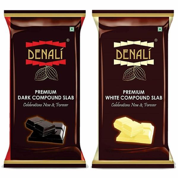 Denali Premium Dark & White Compound Slab Bars (2 x 400 g) - JioMart