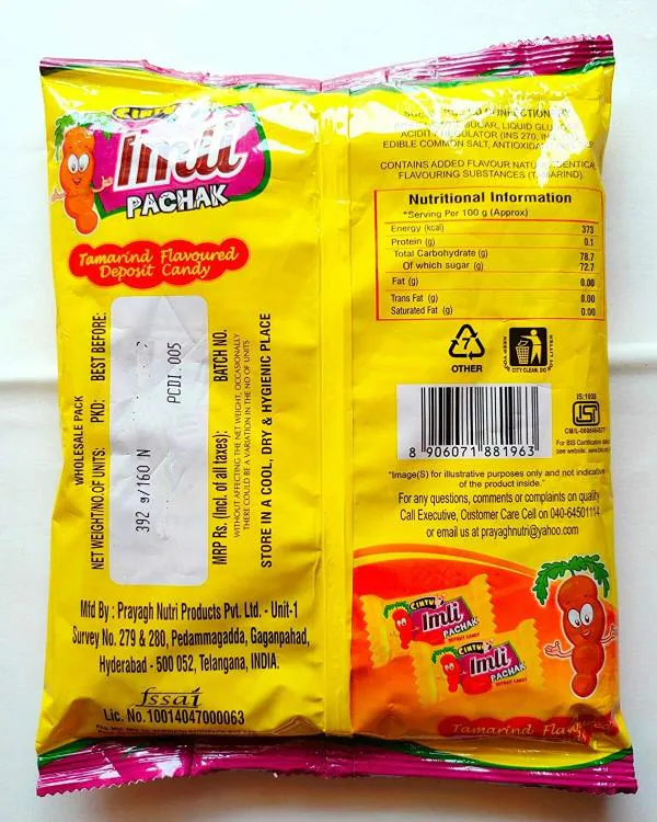 Cintu Imly Pachak - Tamarind Candy - Pack of 160 Pieces + Mango Doubles ...