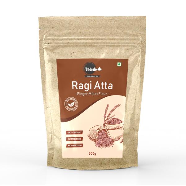 Tikhalwale 500gram Flour Combo Pack of Finger Millet, Rice, Corn - JioMart