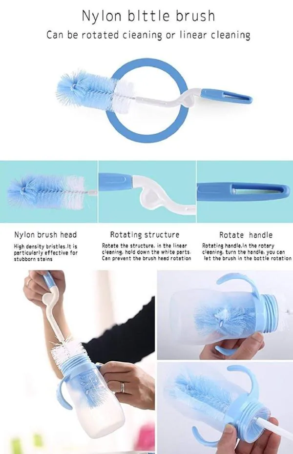 SYGA Baby Milk Bottle Cleaning Tong Set 7 pcs - JioMart