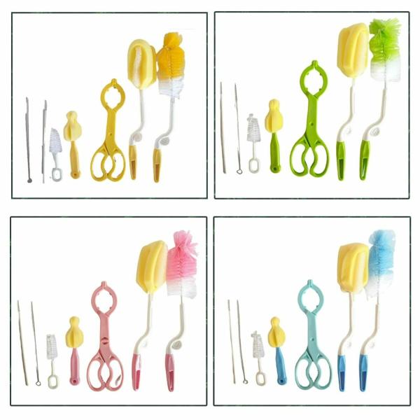 SYGA Baby Milk Bottle Cleaning Tong Set 7 pcs - JioMart