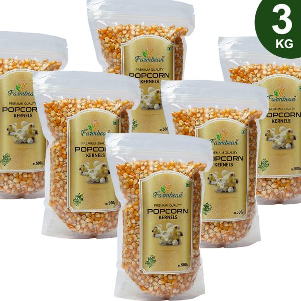 Farmbean Popcorn Seeds 3kg & 100% Popping Kernels,Corn Kernels,PopCorn ...