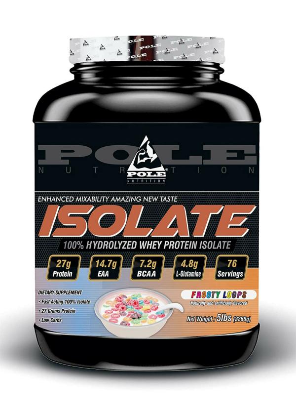 Pole Nutrition Isolate Hydrolyzed Whey Protein Powder - 5 Lbs (Frooty ...