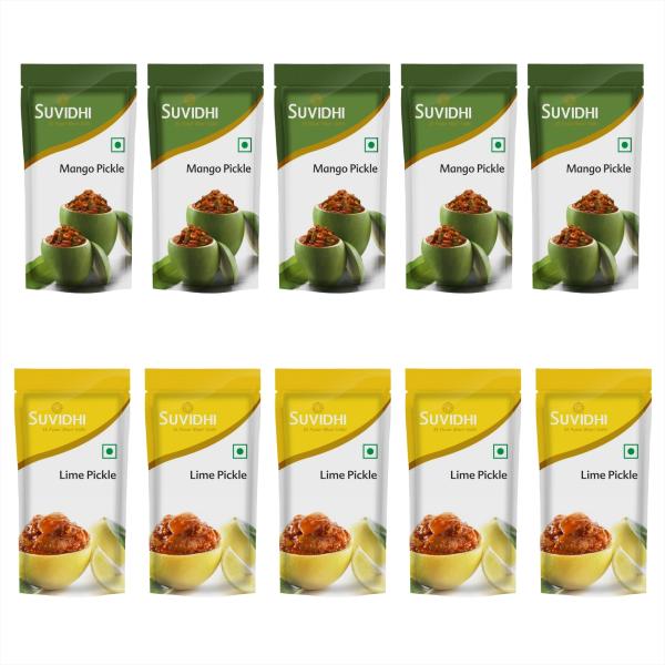 SUVIDHI Amba Loncha 200gm pack of 5, Limbu Loncha 200gm pack of 5 ...