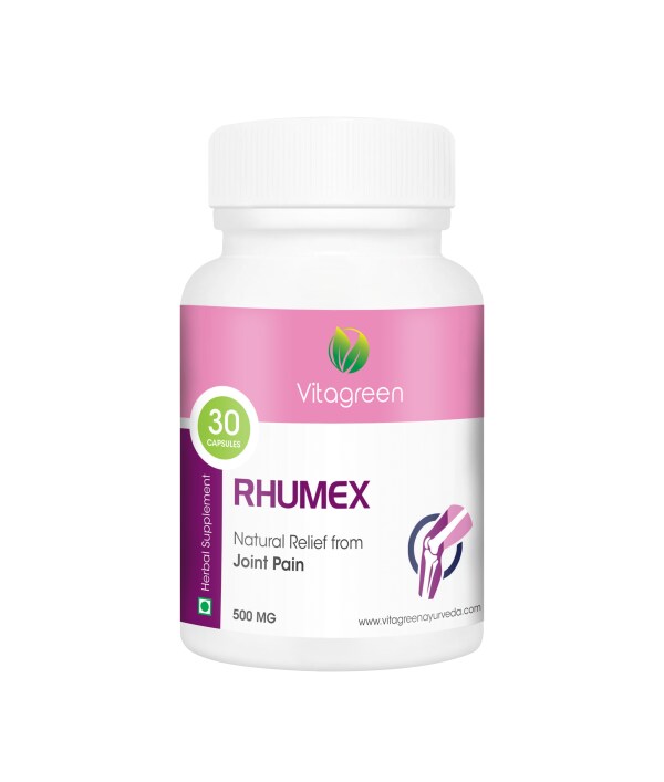 VitaGreen RHUMEX Capsules For Joint Care and Pain Relief, Pure Natural ...