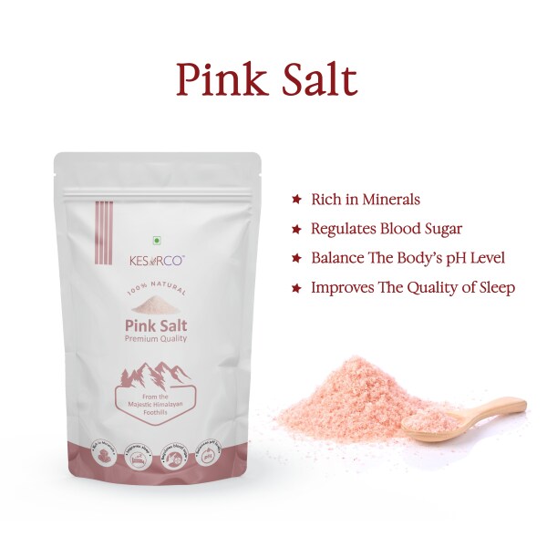 KESARCO Pink Salt, Rich in Iron, Potassium and Calcium - JioMart