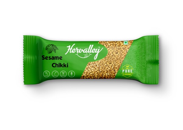 Hervalley Sesame Chikki No Preservative No artificial colour or any flavour JAR Pack 750g (50 ...
