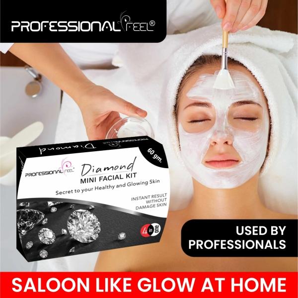 Professional Feel Diamond + Gold Beauty Parlour Facial Kit For Women ...