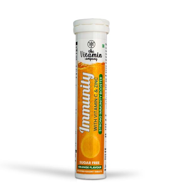 The Vitamin Company Orange Flavour Immunity Booster Effervescent ...