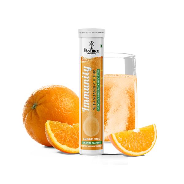 The Vitamin Company Orange Flavour Immunity Booster Effervescent ...