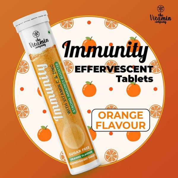 The Vitamin Company Orange Flavour Immunity Booster Effervescent ...