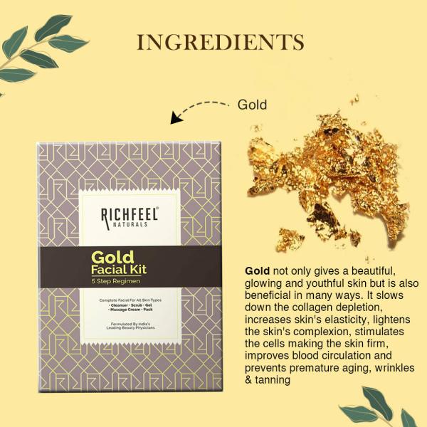Richfeel Gold Facial Kit 5x50 G - JioMart