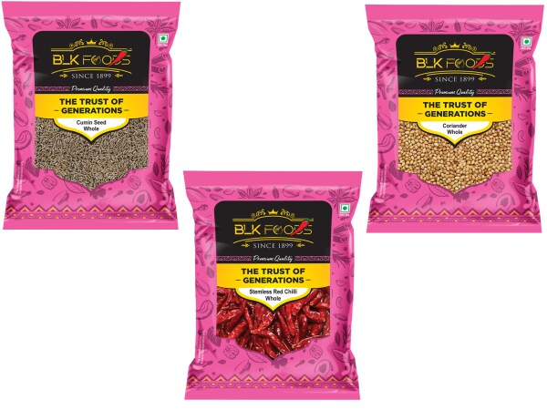 BLK Foods 1KG Everyday Whole Spice combo pack | Coriander Seed 500g ...
