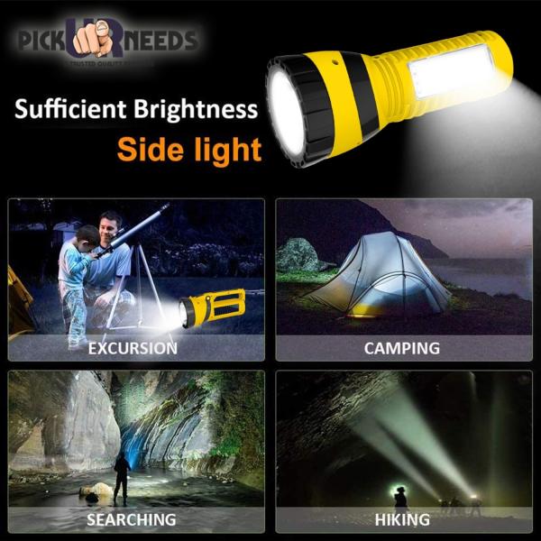 Pick Ur Needs Solar Emergency Led Torch Light for Home 4 hrs Torch ...