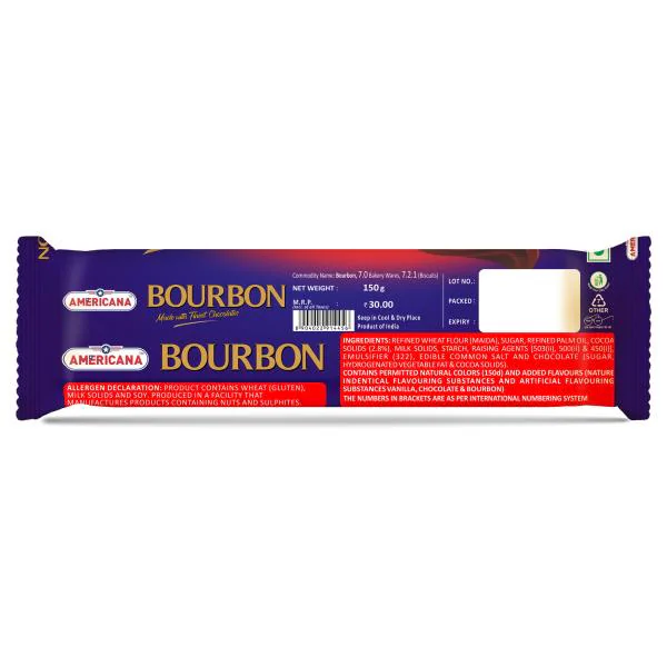 Bonn Americana Premium Chocolate Bourbonn Biscuits 150 g (Pack of 8 ...