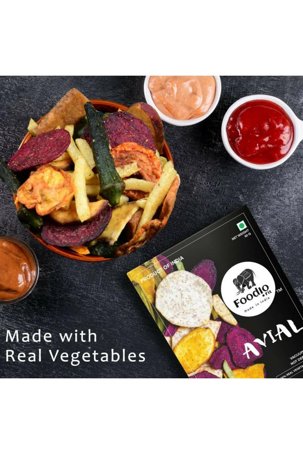 Foodio.fit Avial Vacuum Fried Chips - 50 GM | Pack of 2 | Healthy and ...