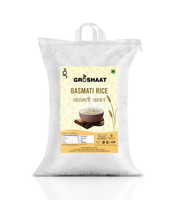 Groshaat Basmati Rice 5Kg (Basmati Chawal) Long Rice (Packing) - JioMart