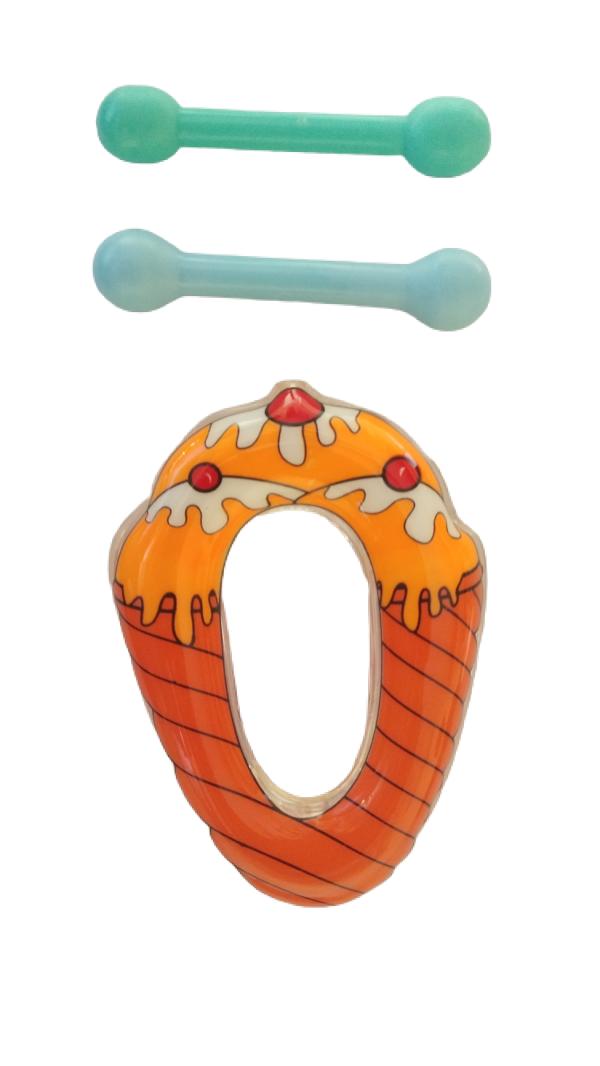 Enorme Water Filled Soft BPA-Free Cooling Ice Cream Shape Teethers with ...