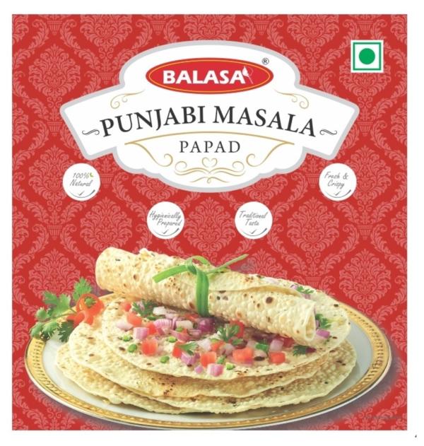 BALASA Premium Punjabi Spicy Masala Papad 200 GMS Packet - JioMart