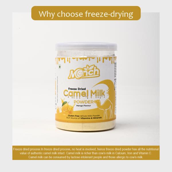 Monch Camel Milk-Powder Mango Flavour For Height Growth-Freeze Dried ...